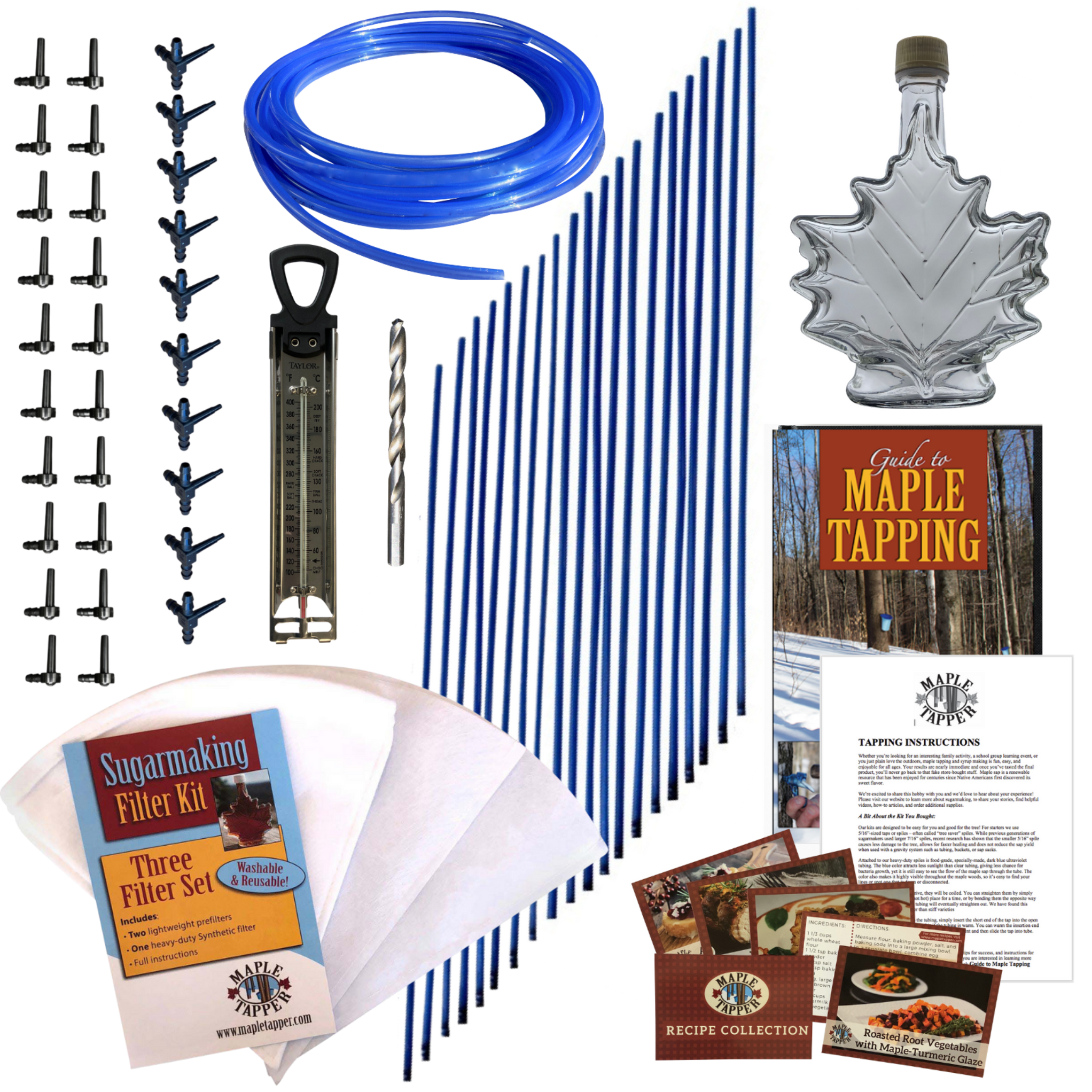 Full Maple Tapping Kit, Tubing, Droplines, Spiles, Filters + Free Ship ...