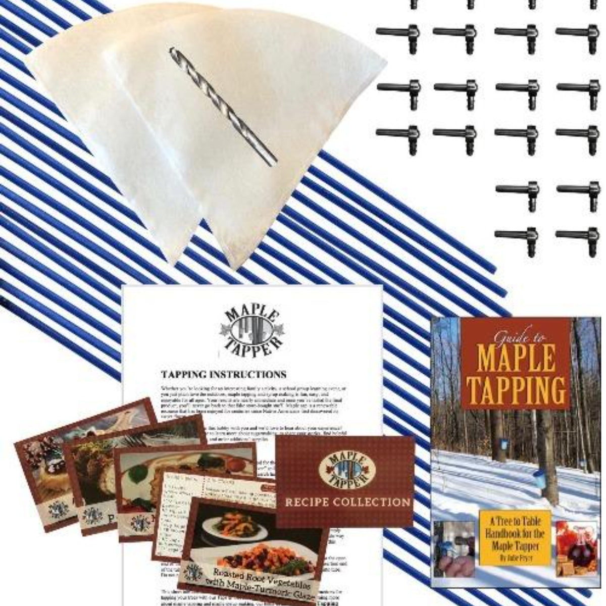 Deluxe Maple Tree Tapping Kit, Book, 20 Spiles & Tubes & Filters ...